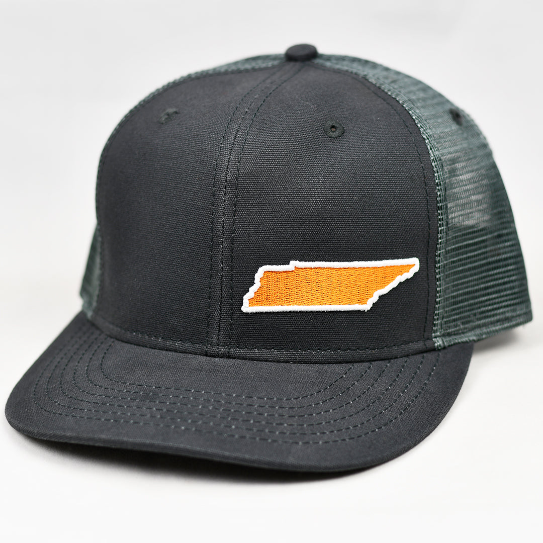 Smoke Grey - TN - Orange & White – Atlanta Cap Company